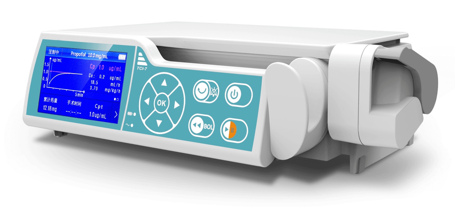 Bomba de infusión a jeringa TCI-7 – Dinipa Medical